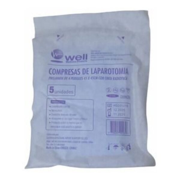 Compresas de 45×45 Esteriles Paquete x5und – Caldas Médicas